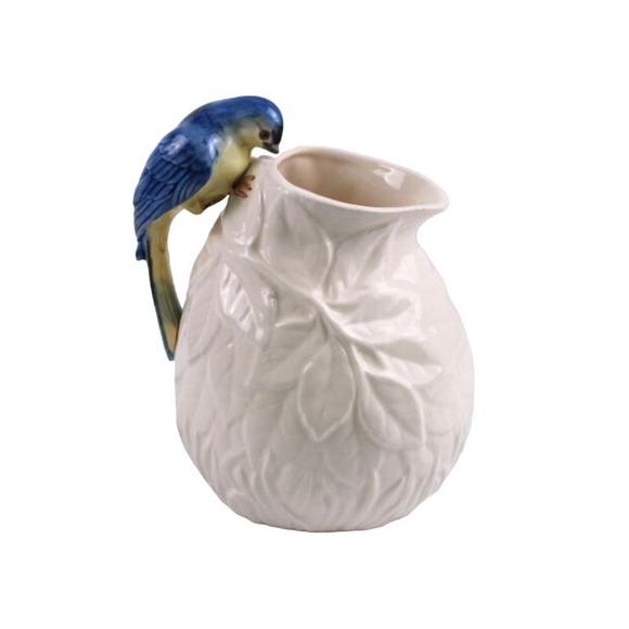 Vintage | Accents | Vintage Ceramic Blue Bird Pitcher Vase Cottage ...